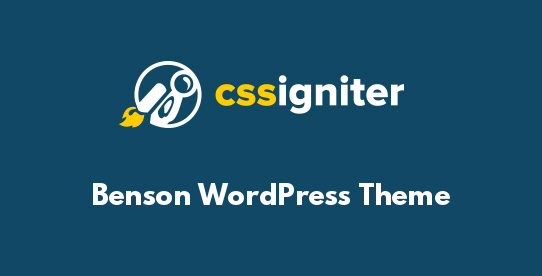 CSS Igniter Benson WordPress Theme 1.1.2 – WPAdictos