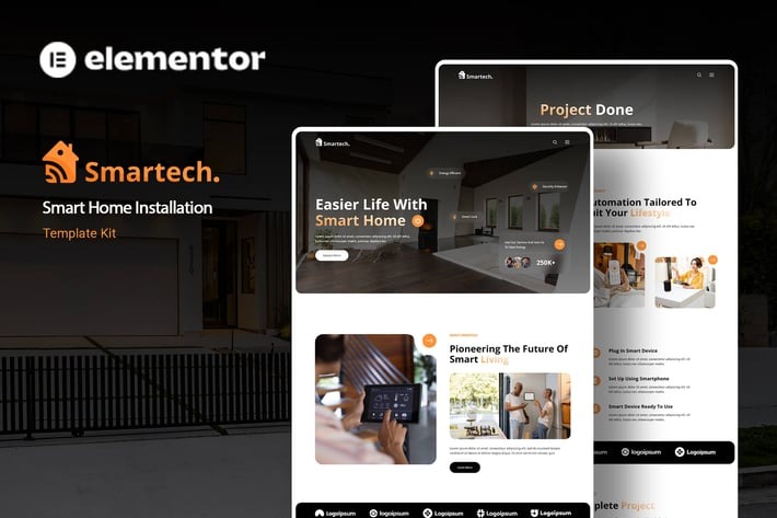 Smartech - Smart Home Installation Elementor Template Kit 1.0 – WPAdictos