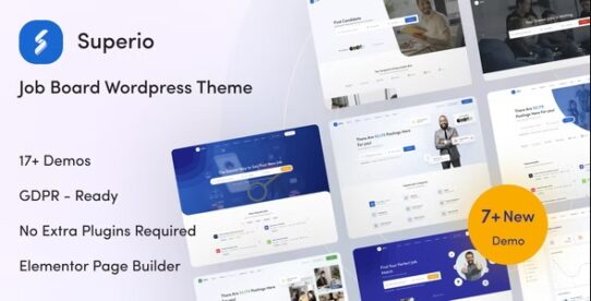 Superio – Job Board WordPress Theme 1.3.33 – WPAdictos